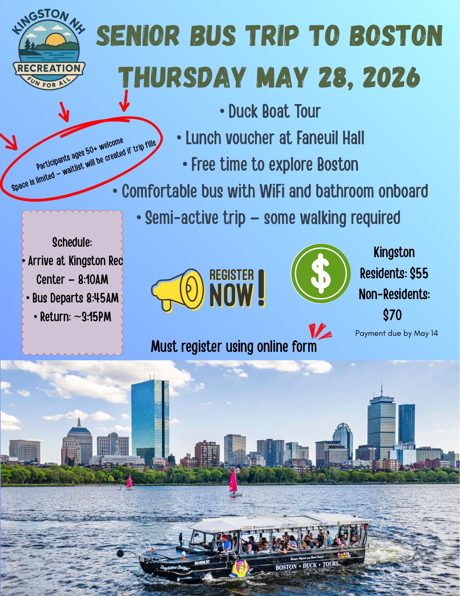 Boston Duck Boat Trip | Kingston, NH
